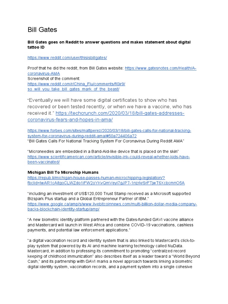 Bill Gates | Download Free PDF | Bill & Melinda Gates Foundation ...