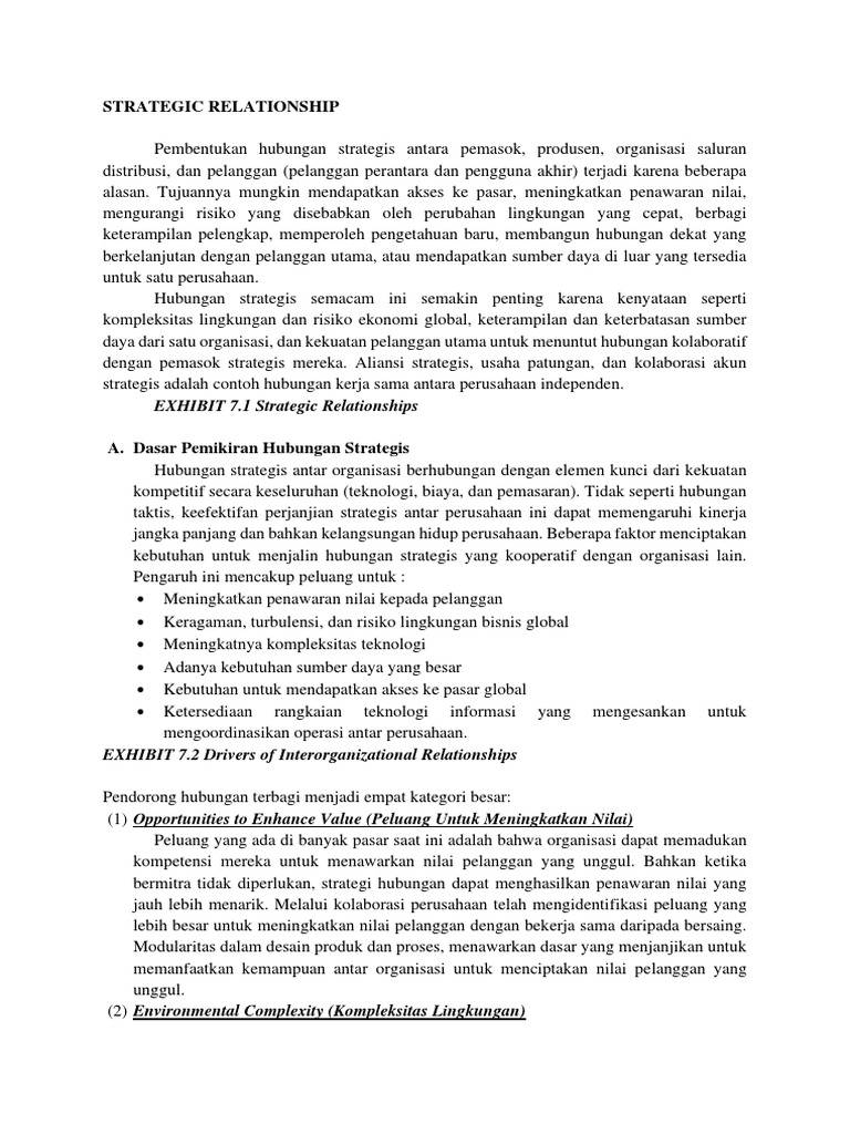 Strategic Relationship Pdf