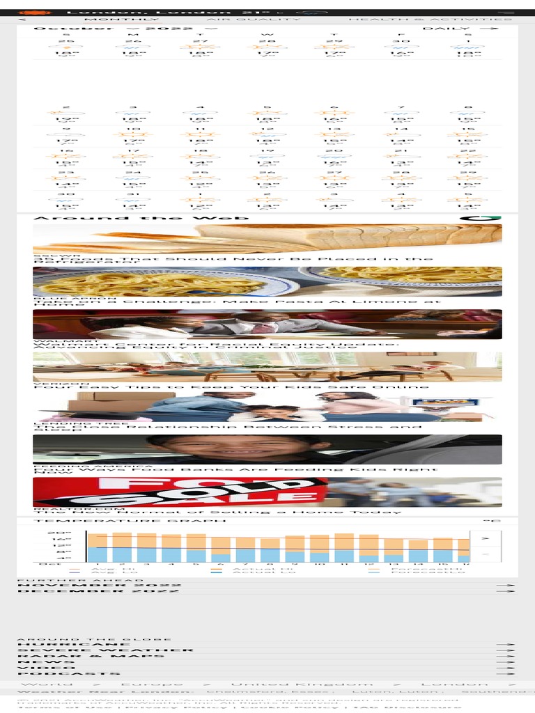 London, London, United Kingdom Monthly Weather AccuWeather | PDF