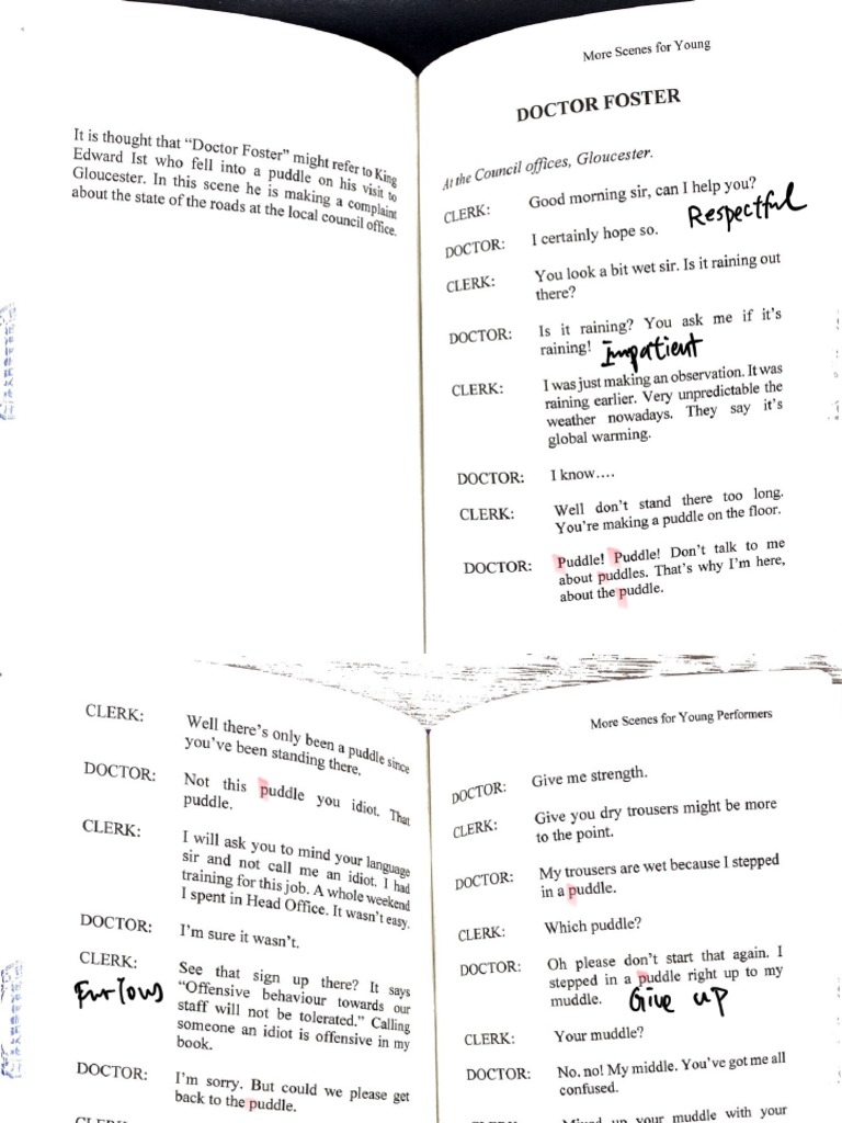 Doctor Foster Adapted by Eleanor Mcleod | PDF