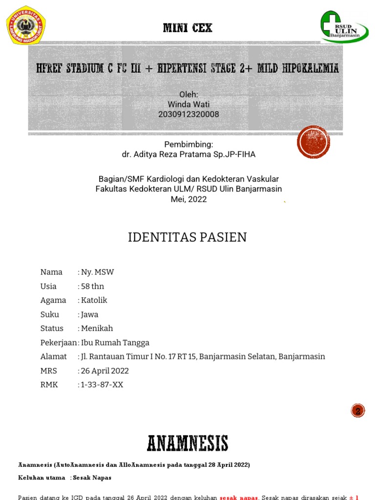 Mini Cex Jantung | PDF