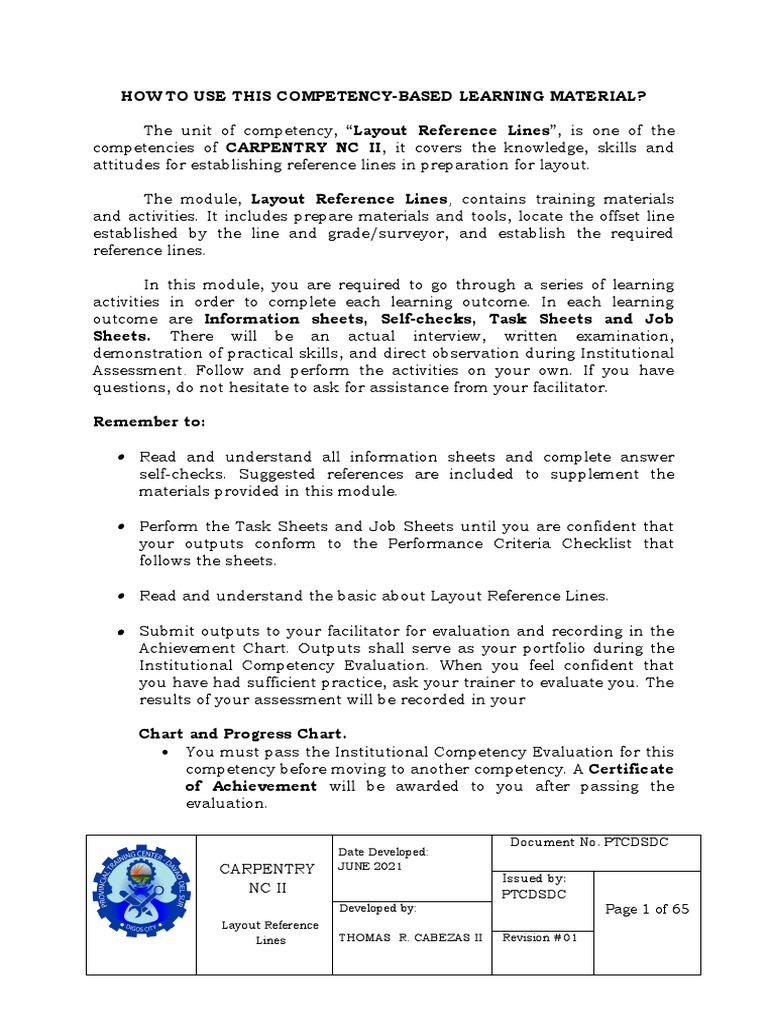 Unit of Competency 1 | PDF | Inventory | Educational Assessment