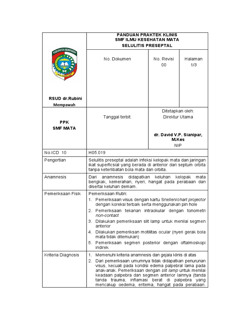 14 Selulitis Preseptal | PDF