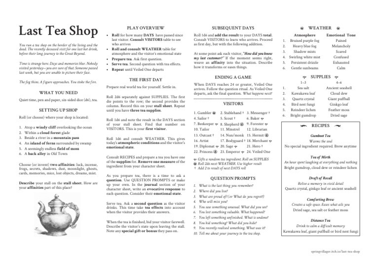 Last Tea Shop Guide | PDF