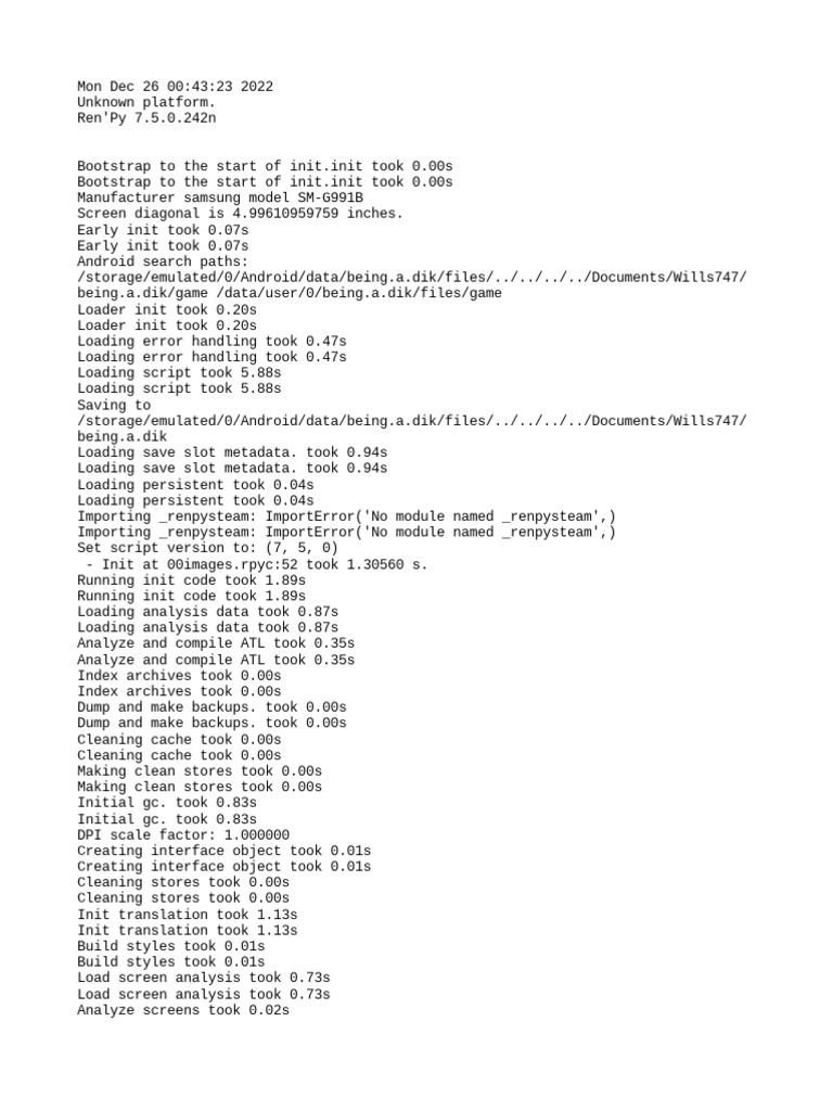 Log | PDF | Booting | Android (Operating System)