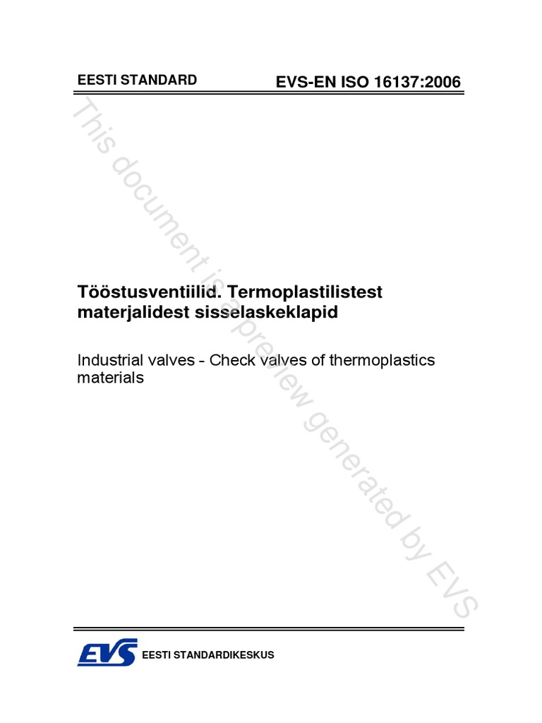 EVS en ISO 16137 2006 en Preview | PDF | Pipe (Fluid Conveyance ...
