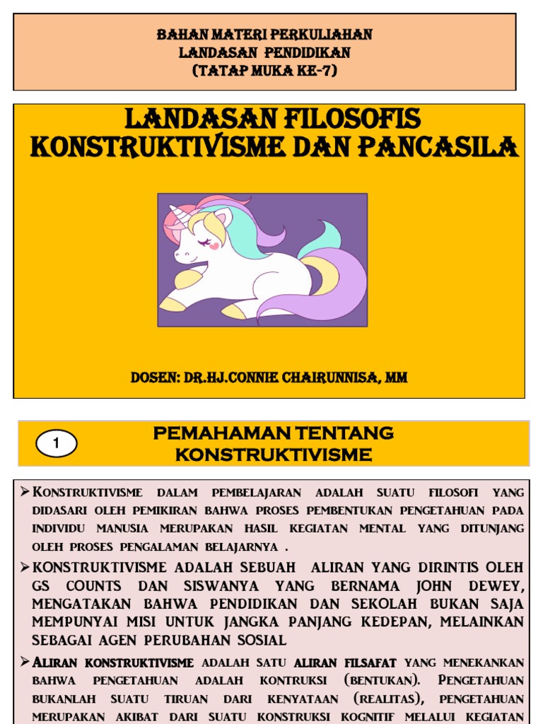 Landasan Filosofi Pendidikan Konstruktivisme | PDF | Sains & Matematika