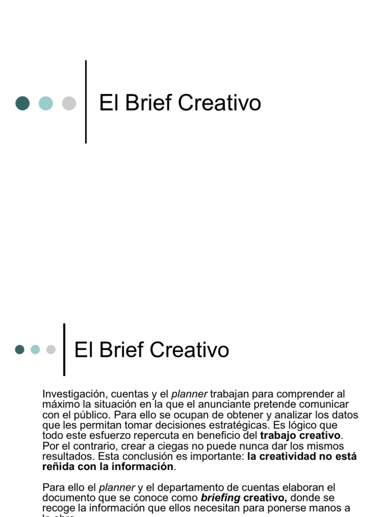 Brief Creativo | PDF | Negocios