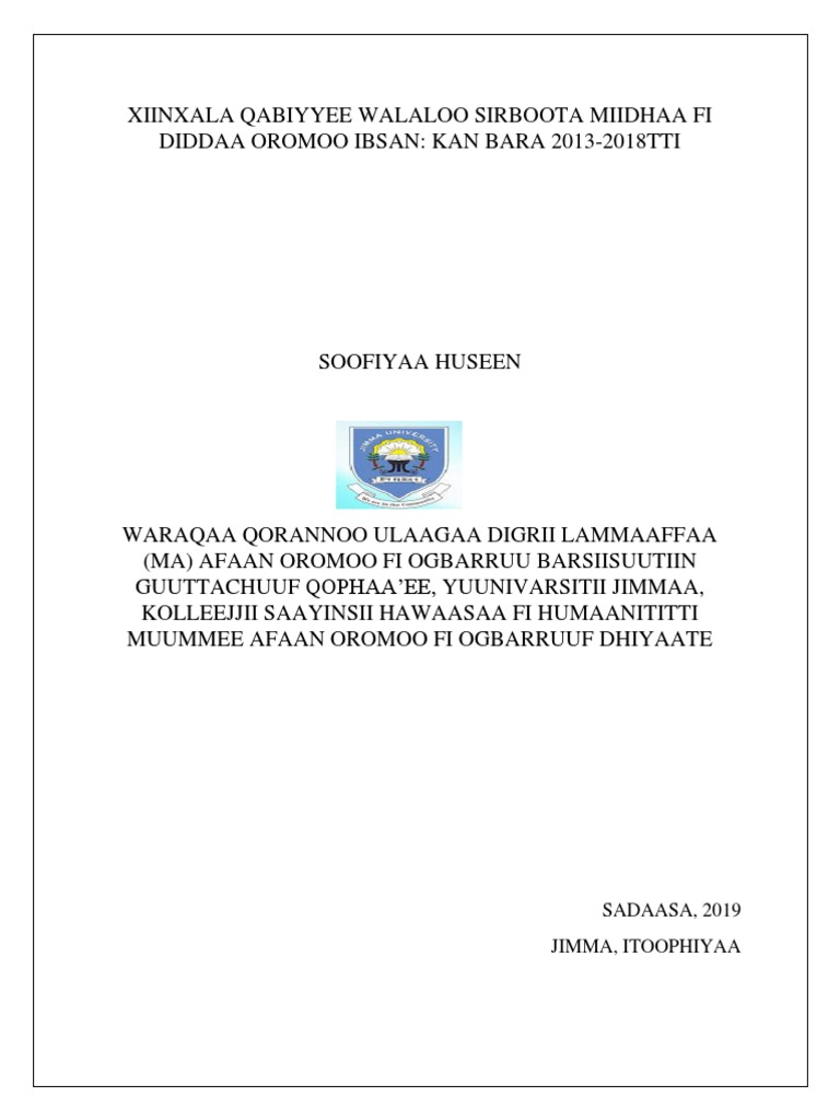 Sofiyaa Huseen MA Thesis Final For Submission | PDF
