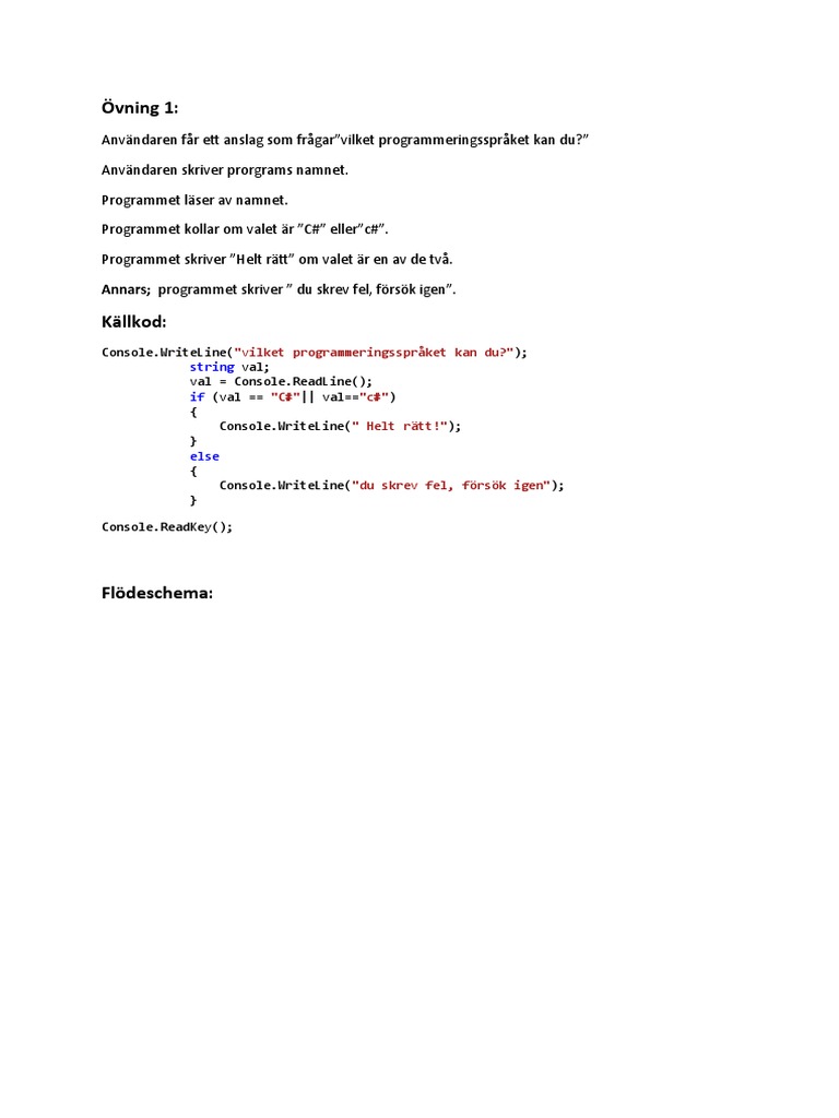 Pseukod Ovning 2 | PDF