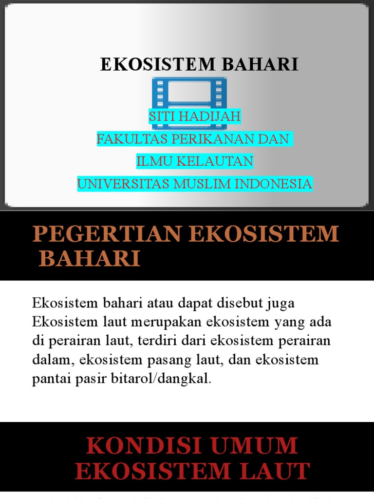 Karakteristik dan Zonasi Ekosistem Laut | PDF