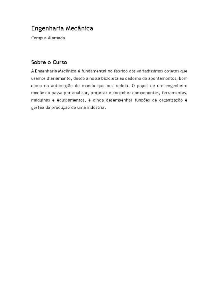 Engenharia Mecânica Pdf Engenharia Engenharia Mecânica