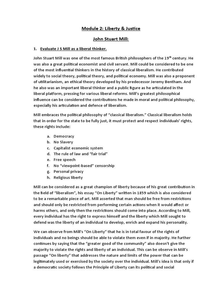 J.S. Mill | PDF | John Stuart Mill | Utilitarianism
