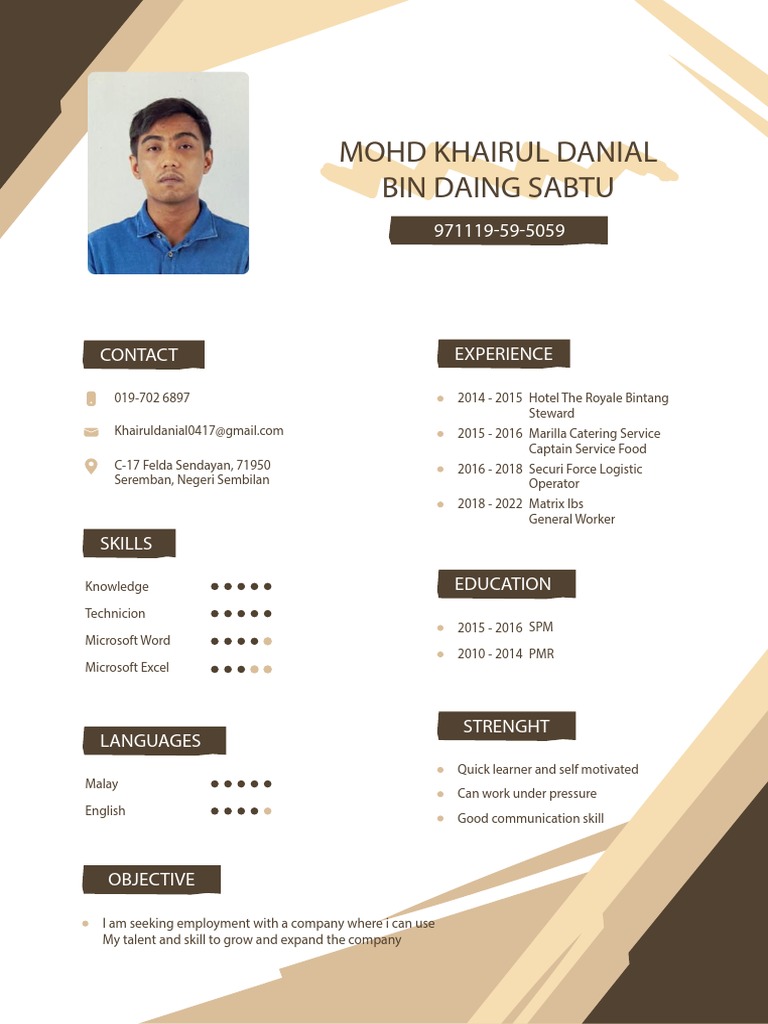 Resume Khairul | PDF