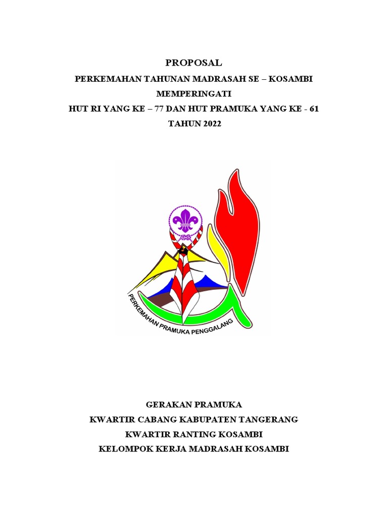 PROPOSAL Hut Pramuka Dan R1 | PDF