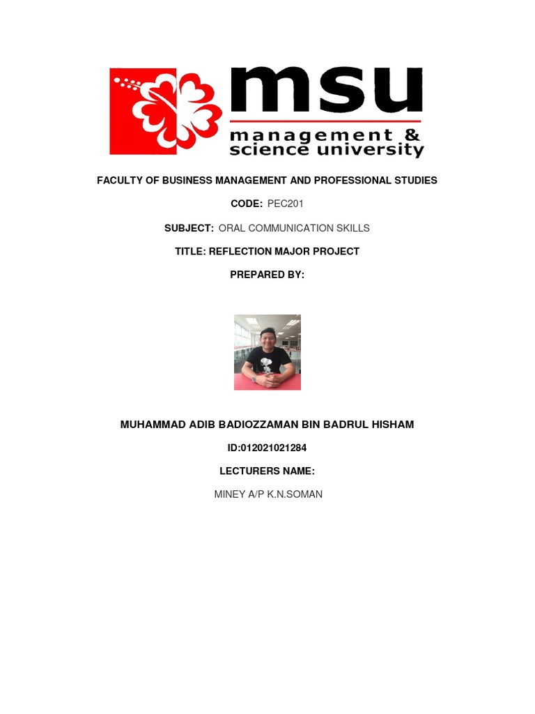 Reflection Pec 201 Pdf Learning Human Communication