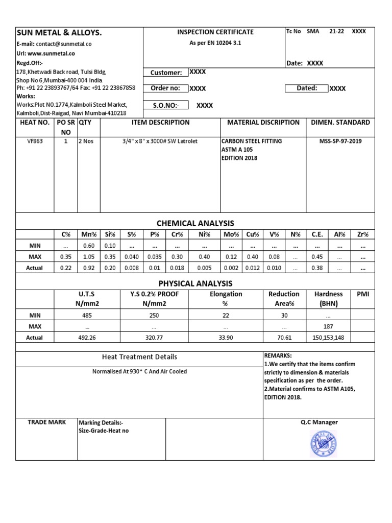 A105 (VF863) | Download Free PDF | Materials | Chemistry