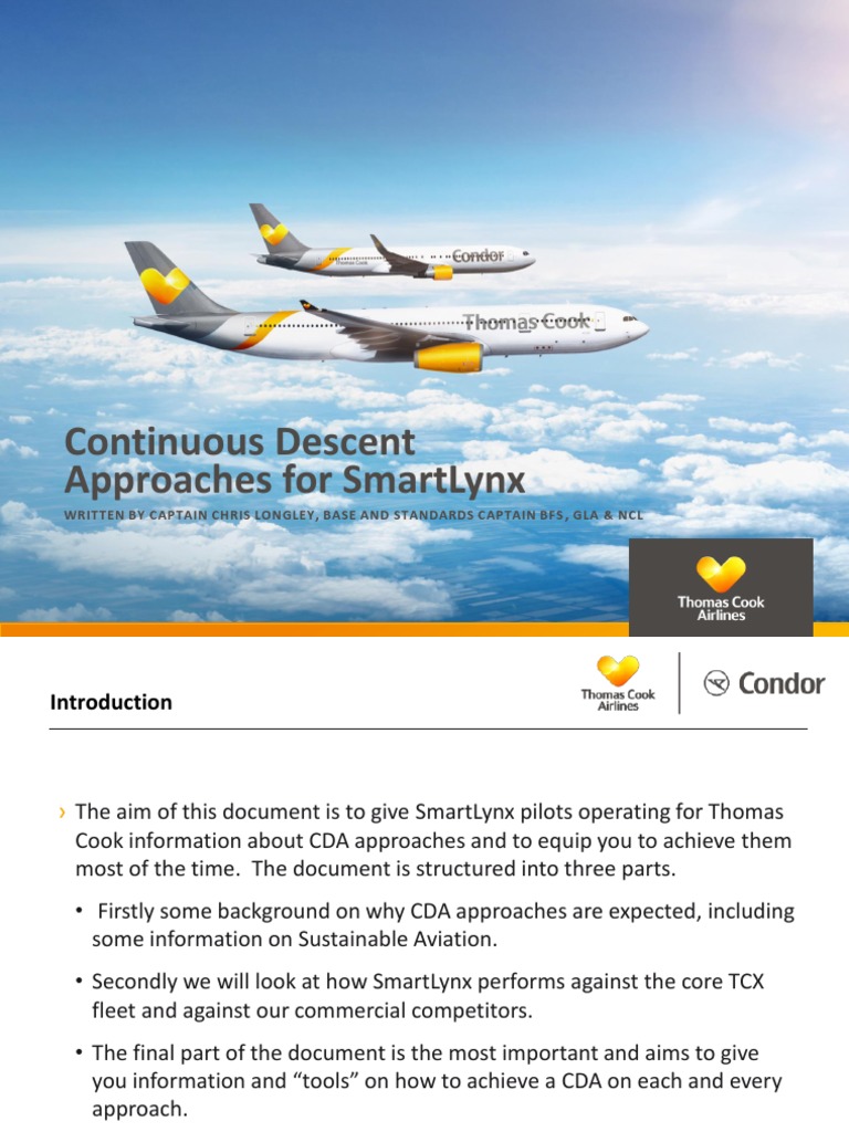 BRS-Continuous Descent Approaches. SmartLynx Version | PDF | Air ...