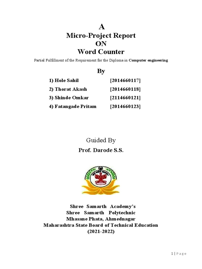 Yenare Ajit Est Micro Project | PDF | Renewable Energy | Energy Development