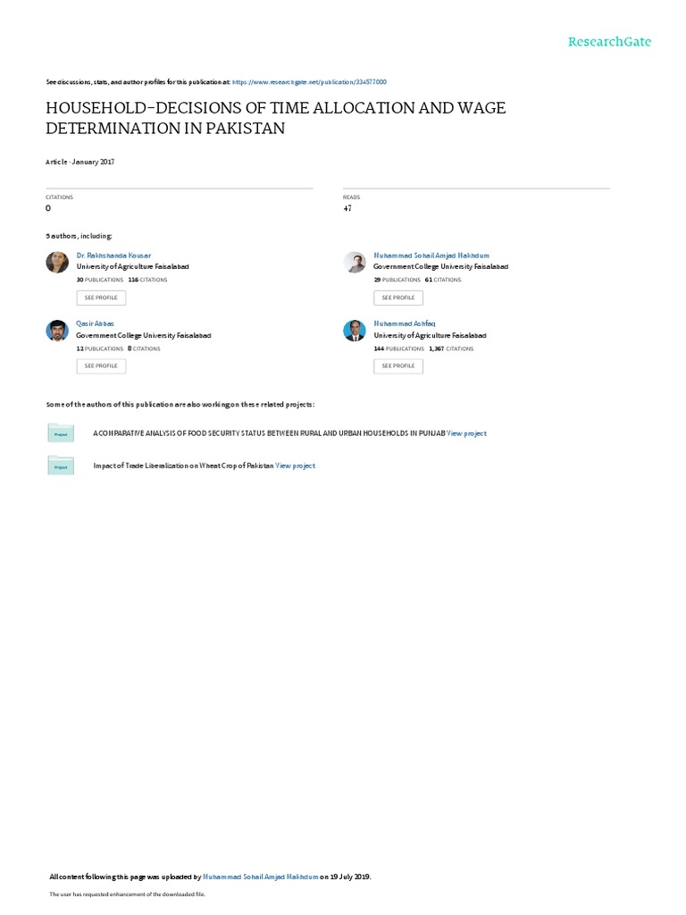 Jar 2017 | PDF | Labour Economics | Ordinary Least Squares