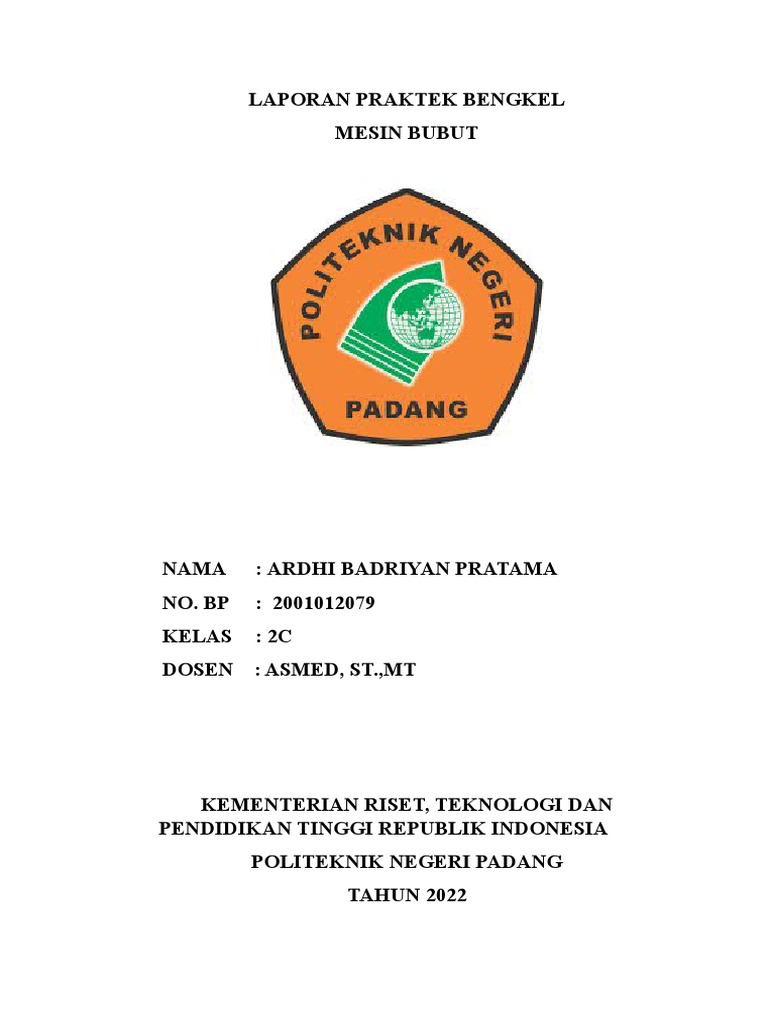 Laporan Praktek Bengkel Bubut | PDF