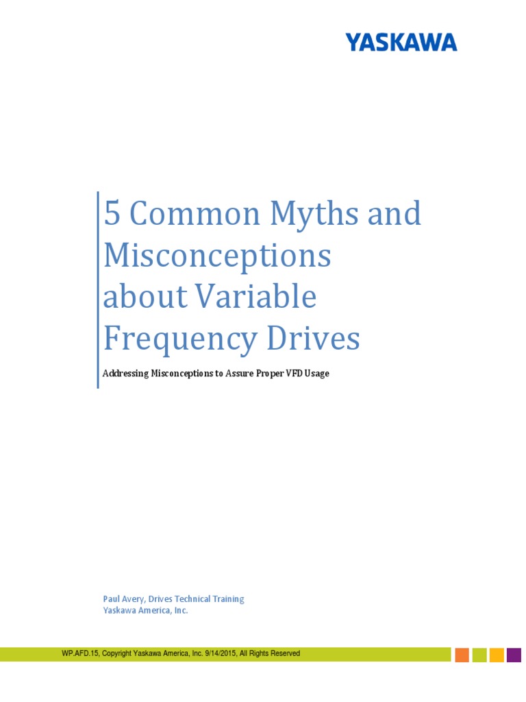 5 Common Myths and Misconceptions About Variable Frequency Drives | PDF | Power Inverter ...