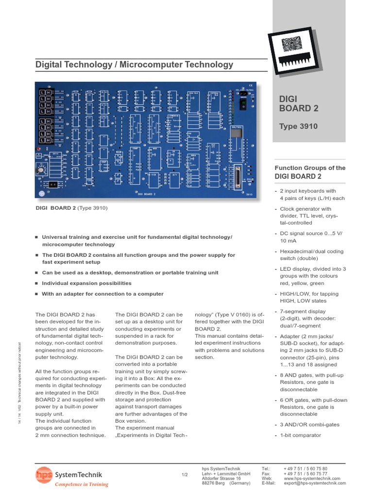 Digital Technology / Microcomputer Technology: Digi Board 2 | PDF ...