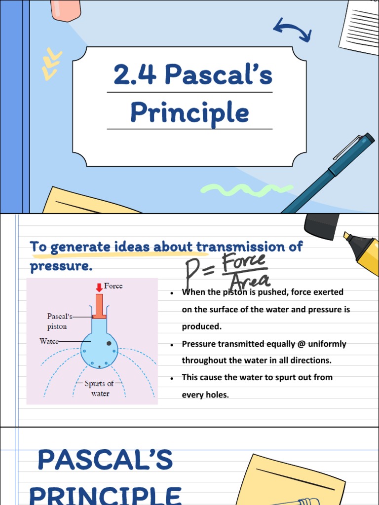 2.4 pASCAL'S PRINCIPLE | PDF