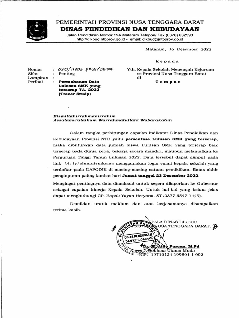 Data Lulusan SMK | PDF