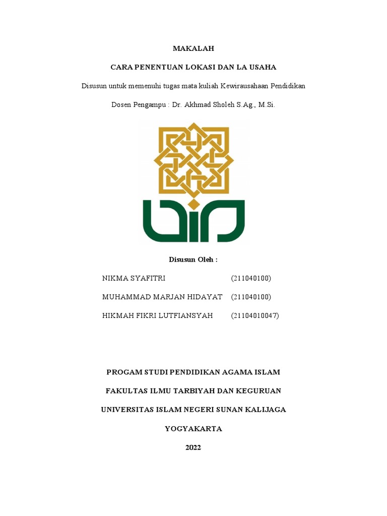 Penentuan Lokasi dan Layout Usaha | PDF