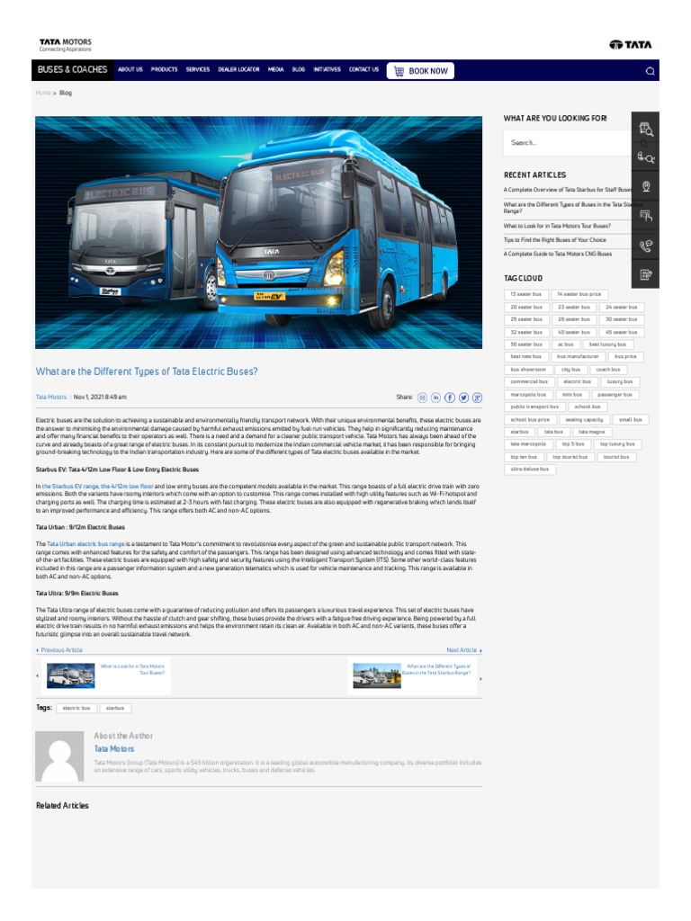 Tata Motors Buses - India's Leading BS IV Buses & Coaches Manufacturer ...