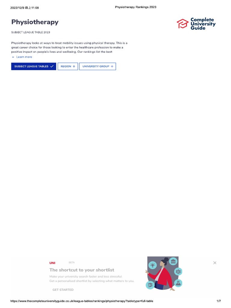 Physiotherapy in UK | PDF