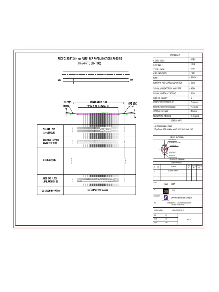 HDD Profile | PDF | Civil Engineering | Chemical Engineering