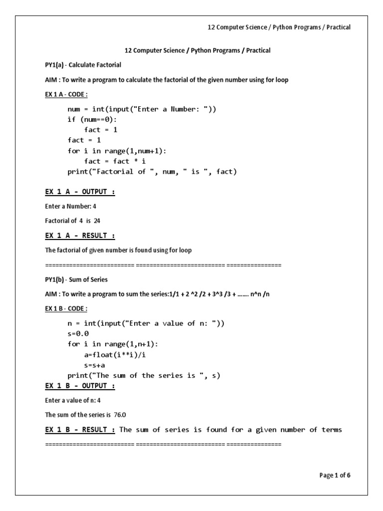 12 CS Practical 1 To 5 Oct2022 | PDF | Letter Case | String (Computer Science)