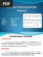 Chromosomal Disorders Overview for Class 12 | PDF | Down Syndrome ...