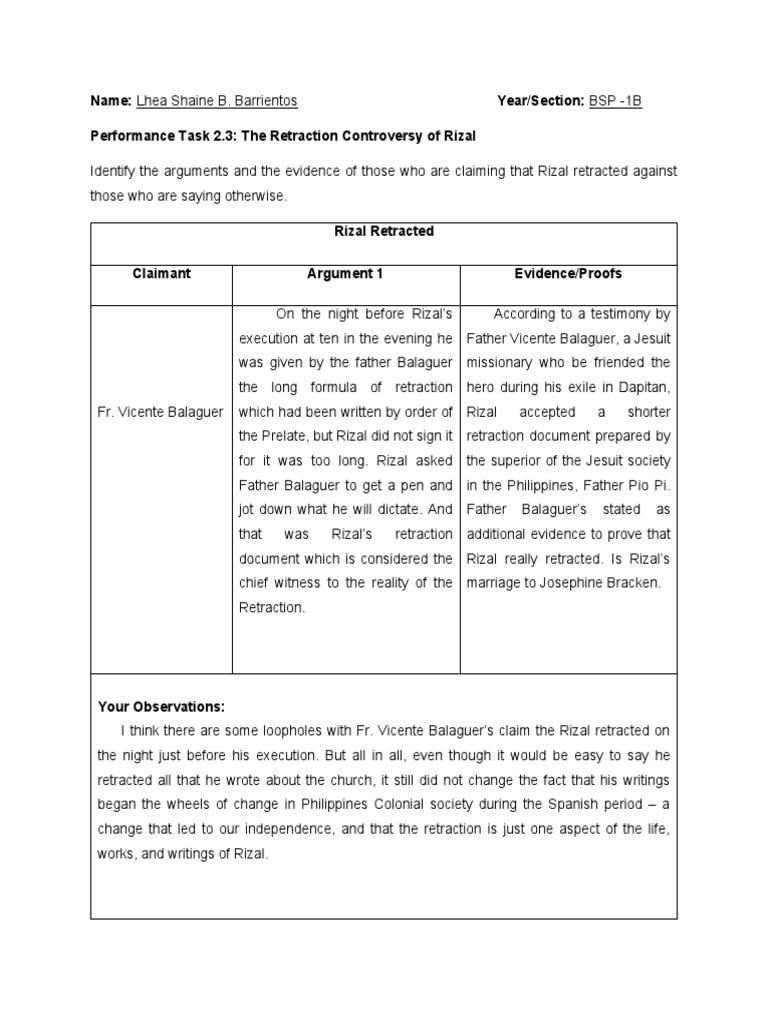 Performance Task 2.3 | PDF