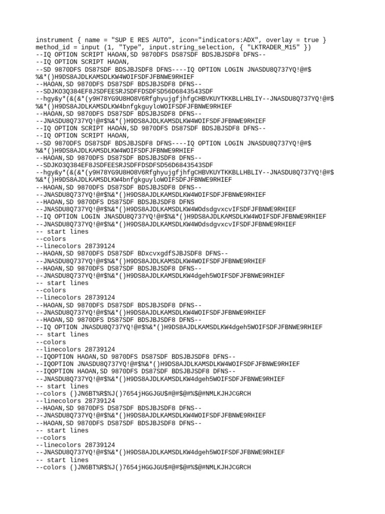 IQ Option script analysis with multiple indicators | PDF