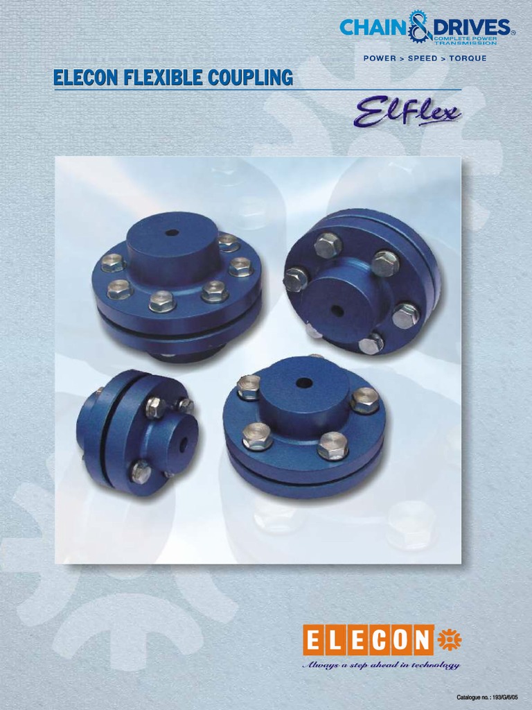 CDA - Elecon Flexible Coupling | PDF | Equipment | Applied And ...