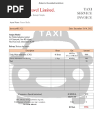 Taxi Bill | PDF