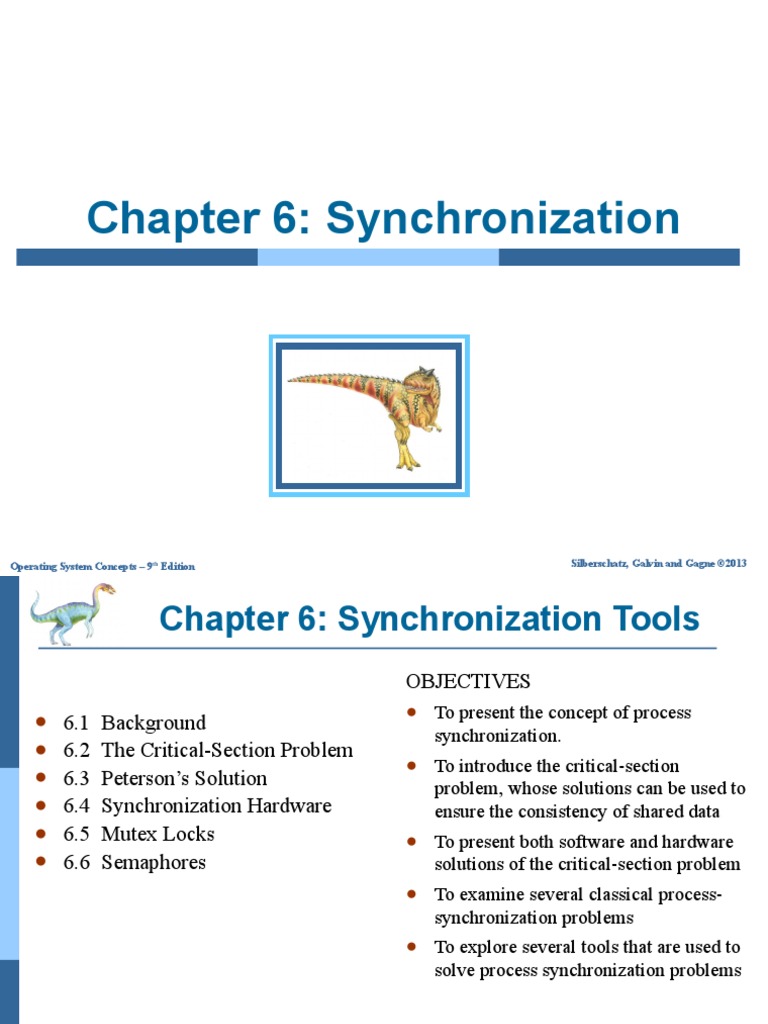 CH 6 Synchronization | PDF | Operating System | Computer Science