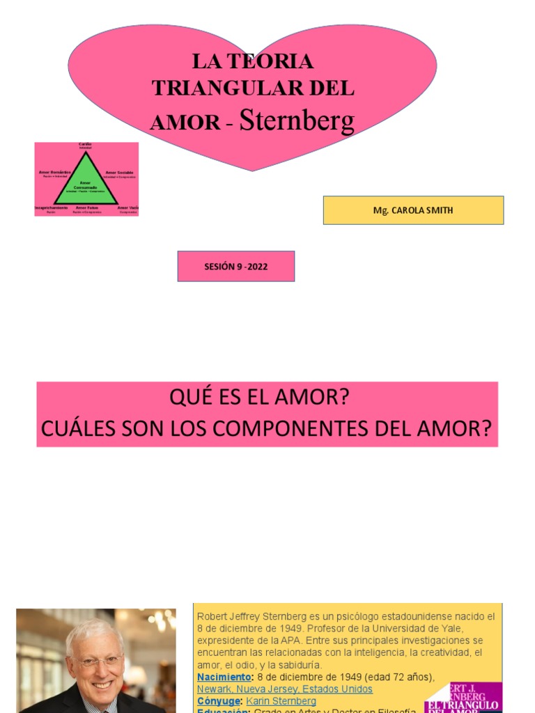 TEORIA de Stenberg | PDF | Amor | Sicología