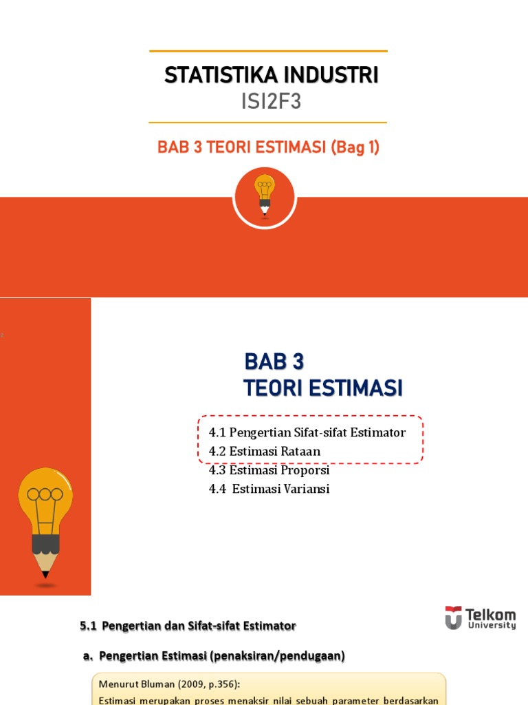 STATIN - Minggu 5 Estimasi (Bag 1) | PDF