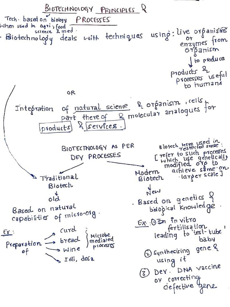 Biotechnology Principles and Processes | PDF