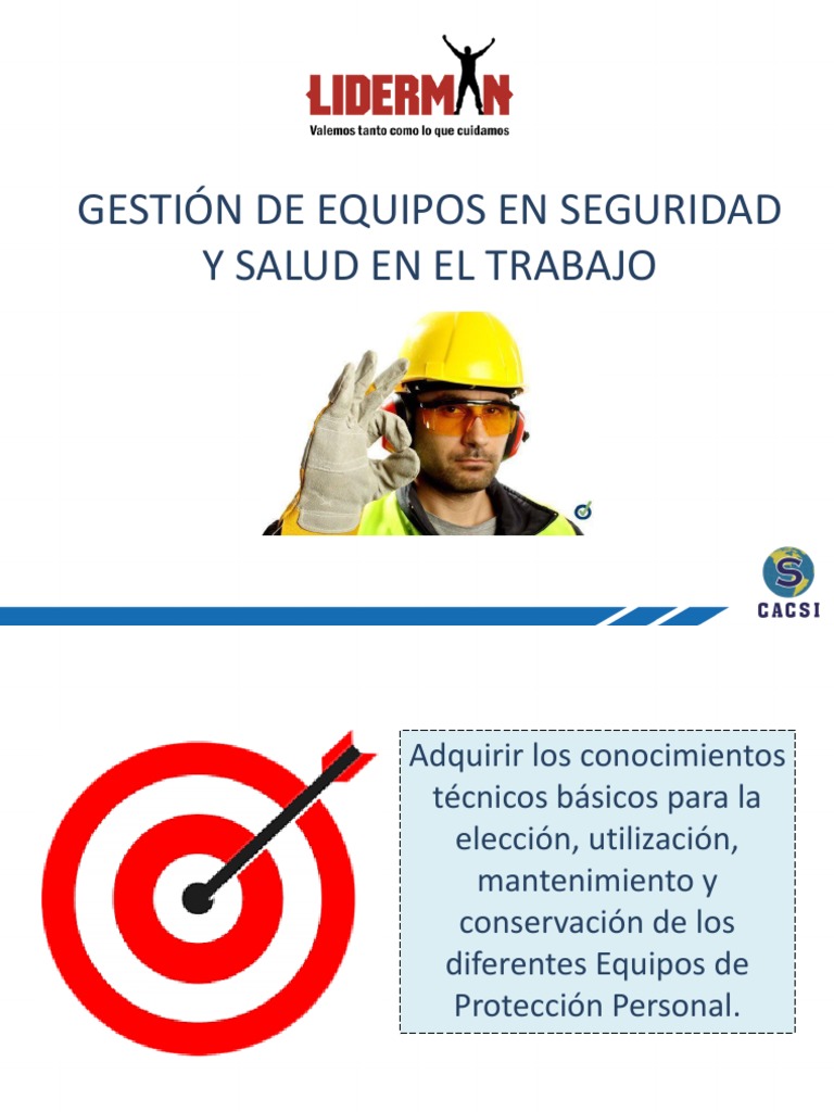 Gestión de Equipos en Seguridad y Salud en El Trabajo Liderman | PDF