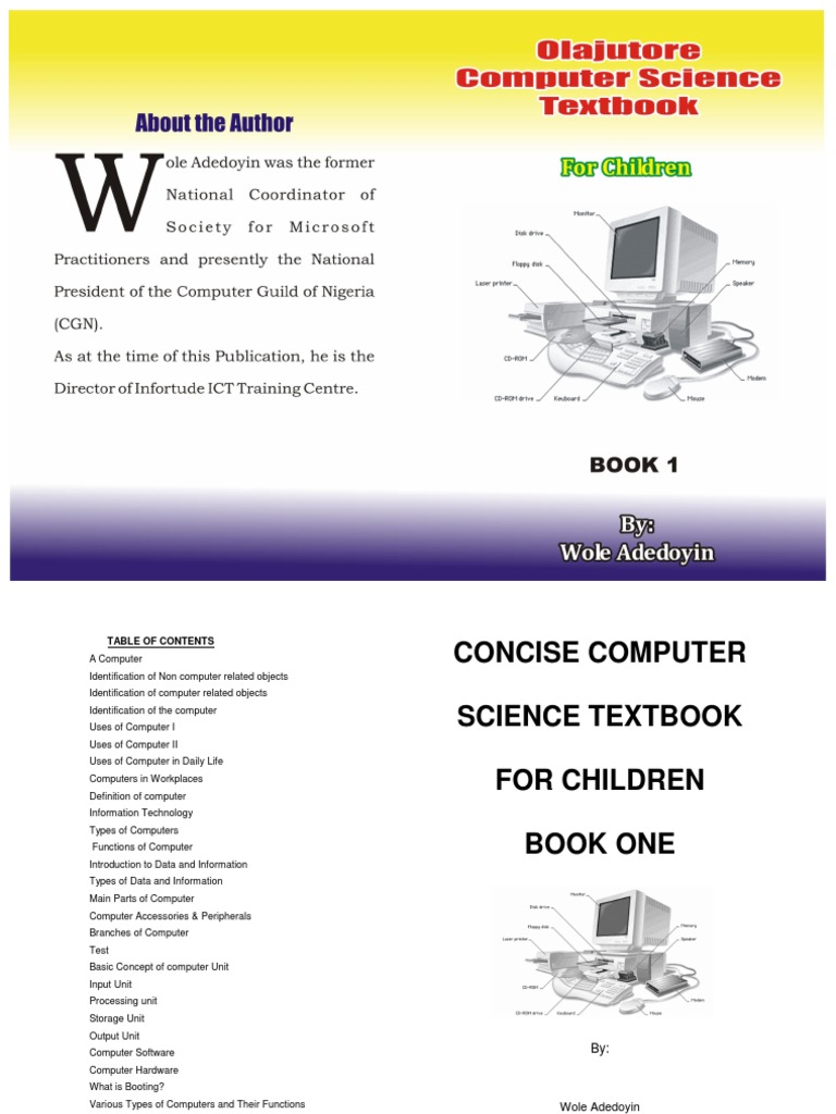Olajutore Computer Science Textbook 1 | PDF | Computer Hardware | Input/Output