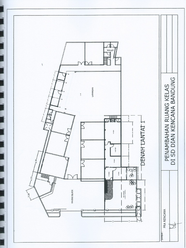 Denah Gambar Layout YDKI LT.1 | PDF