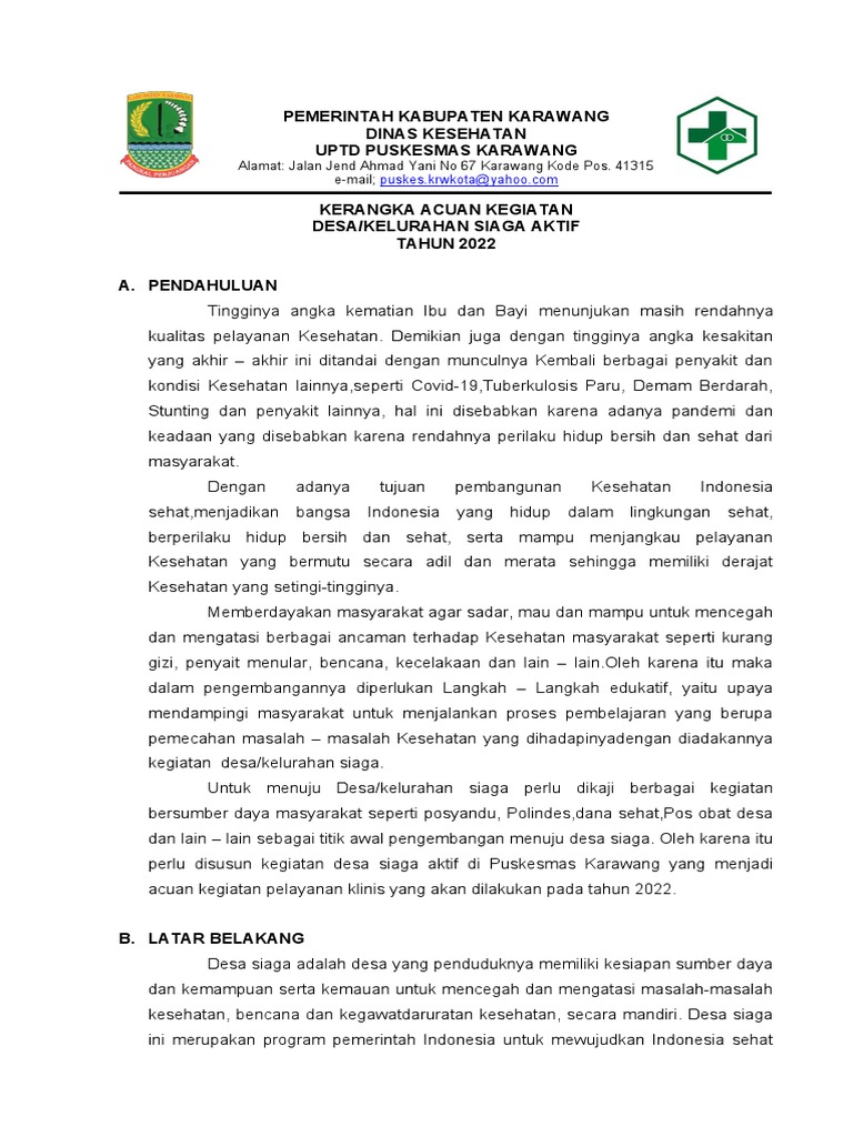 Kak Strata Desa Siaga | PDF