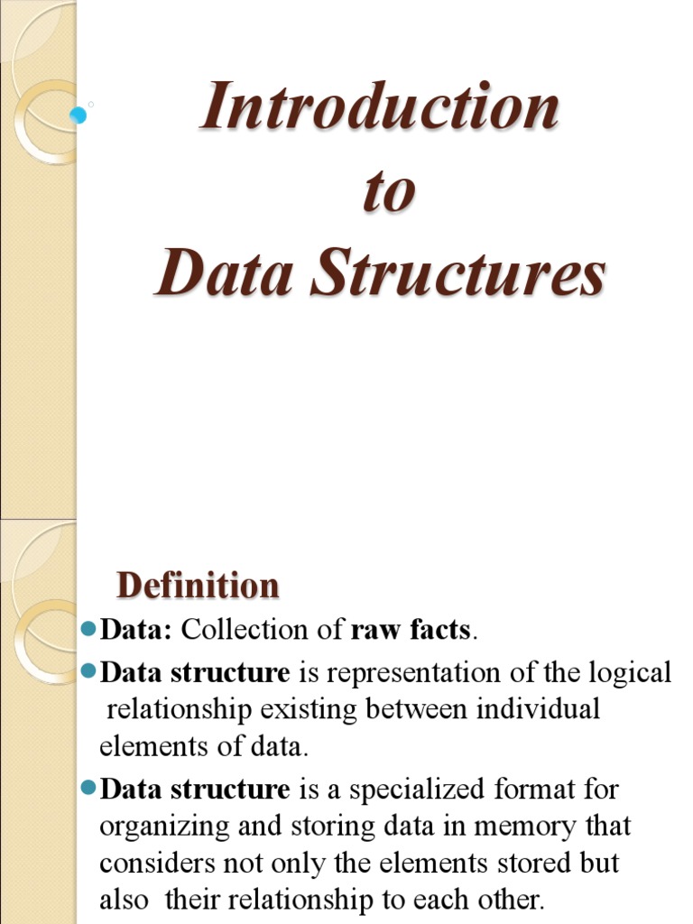 Data Structure Introduction | PDF | Queue (Abstract Data Type) | Array ...