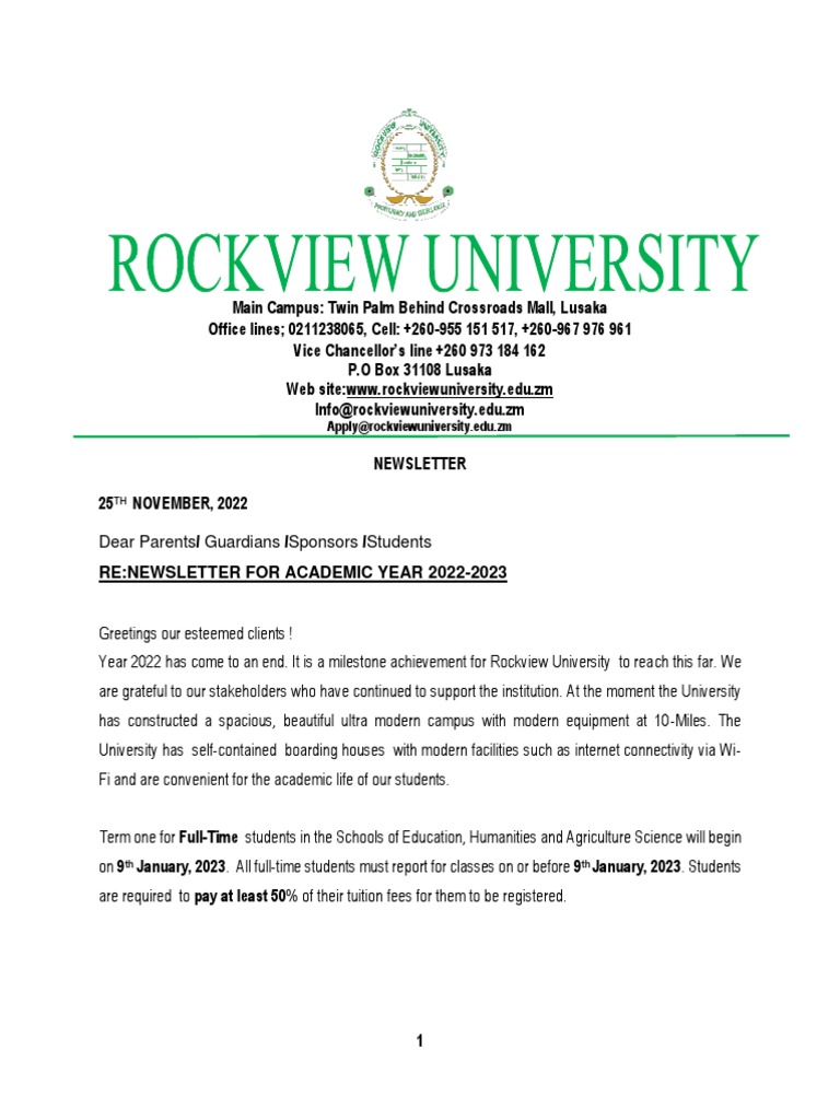Newsletter Term 1 2022 2023 Education 8 Pdf Banks Fee 