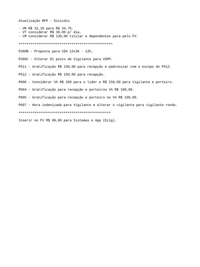 Reajuste Contratual | PDF